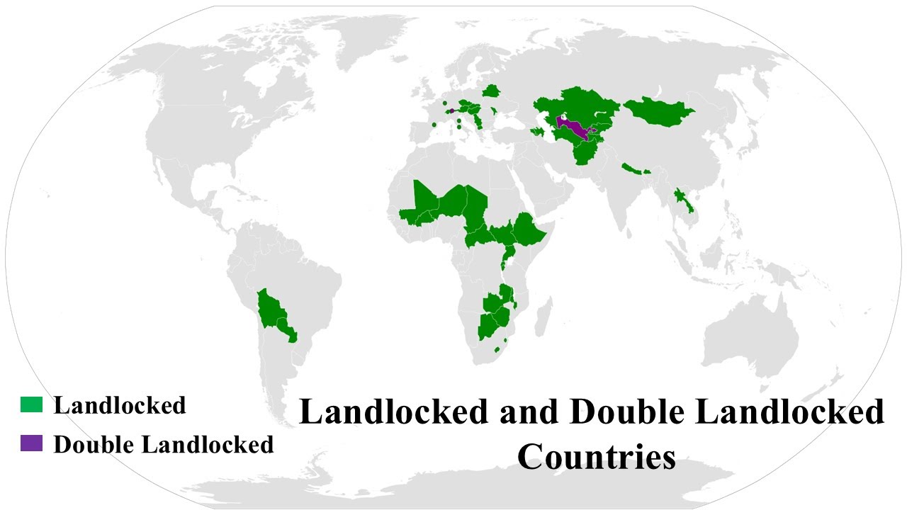 The 45 Landlocked Countries in the World - YouTube