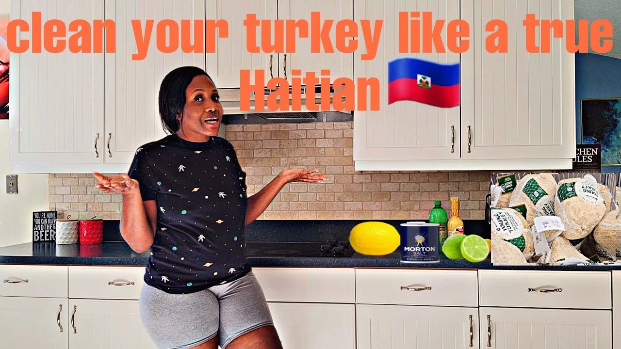 HOW TO CLEAN AND CUT TURKEY /HAITIAN TURKEY CLEANING - YouTube