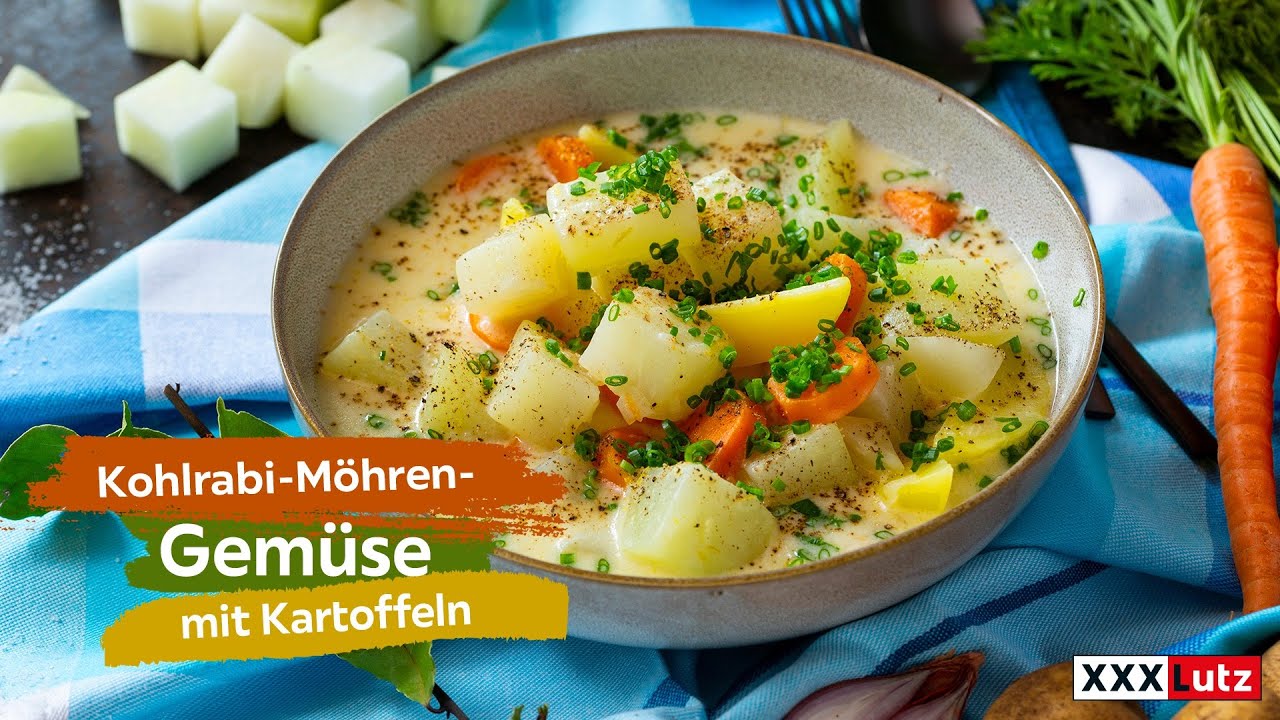 Kohlrabi Mohren Gemuse Mehlschwitze