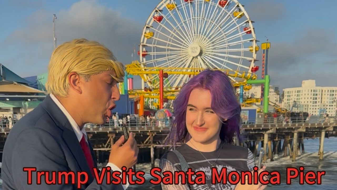 Trump Visits Most Liberal Beach In America - YouTube