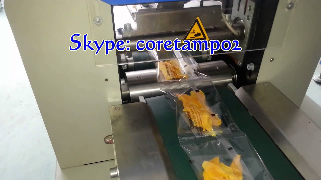 Dry mango slice packaging machine/ Lemon piece packing machine - YouTube