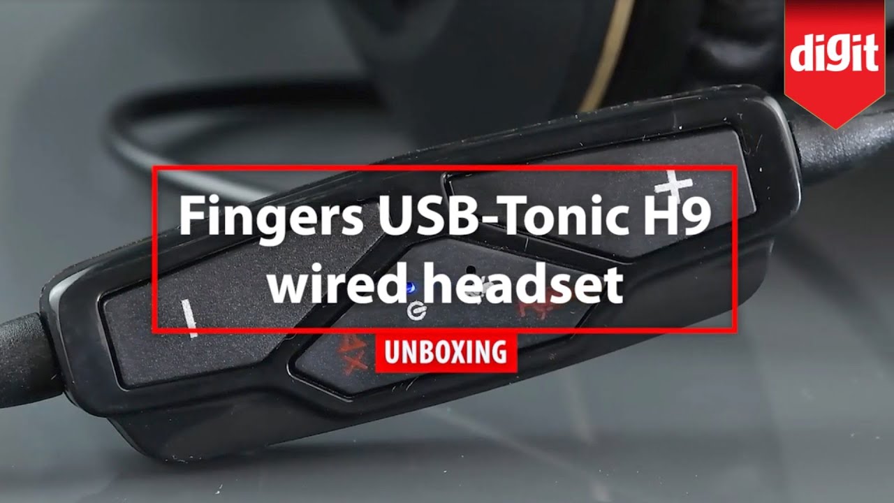 Fingers USB Tonic H9 Wired Headset Unboxing - YouTube