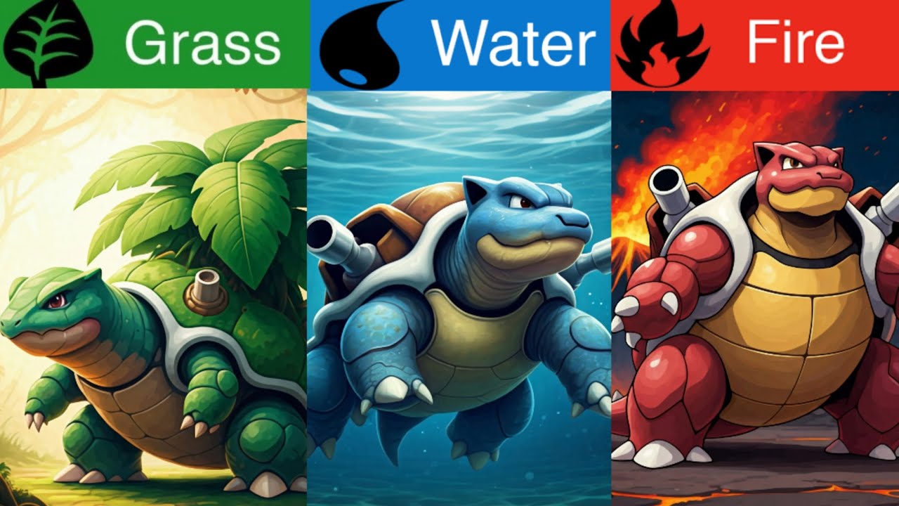 AI GENERATED DIFFERENT TYPES OF BLASTOISE - YouTube