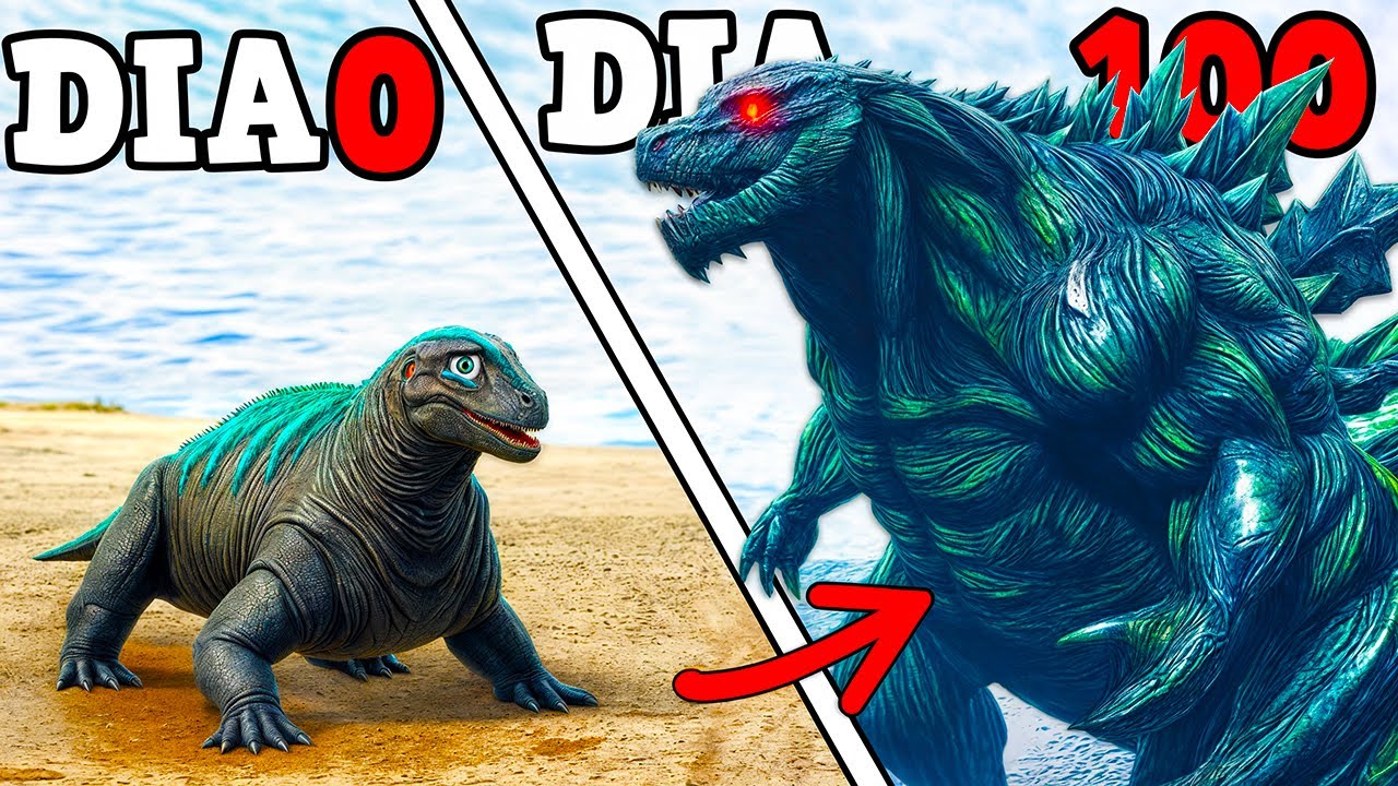 EVOLUI PARA O GIGANTE GODZILLA EARTH DEUS! O VERDADEIRO REI DOS KAIJUS ...