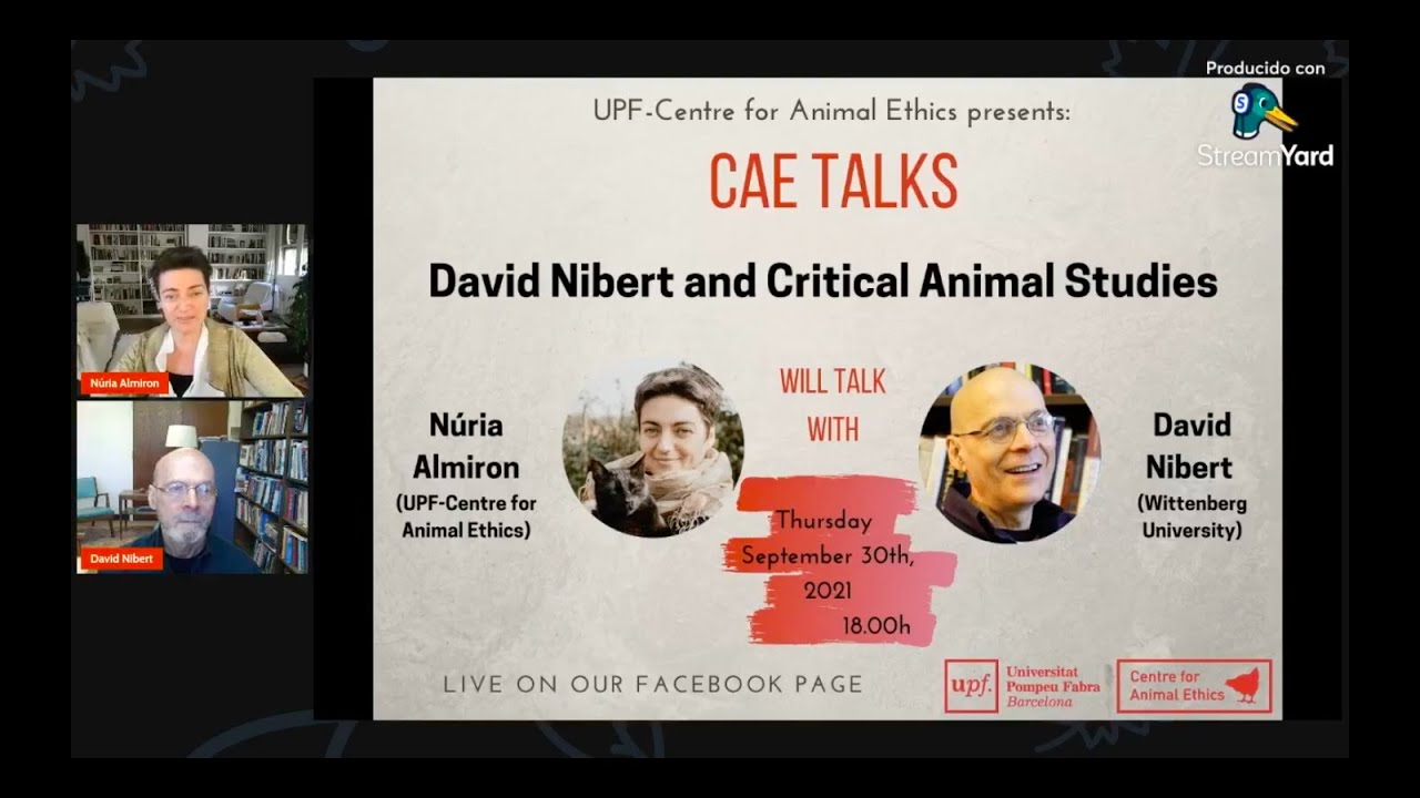 CAE-Talk: "David Nibert and Critical Animal Studies" - YouTube