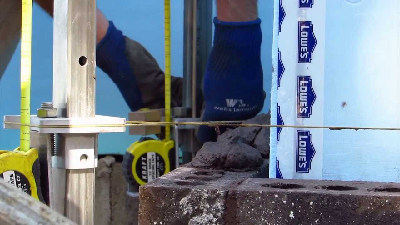 Brick story pole system that will save masonry contractors time and ...