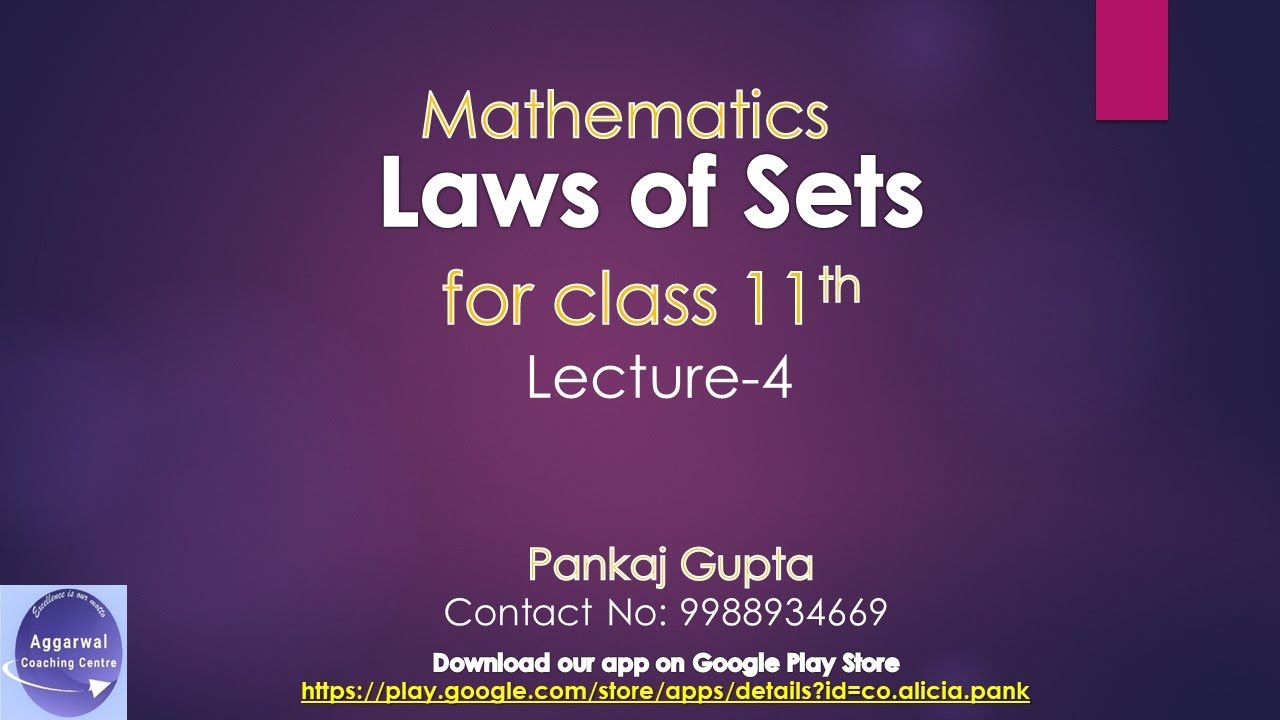 Sets Lect.4 - YouTube