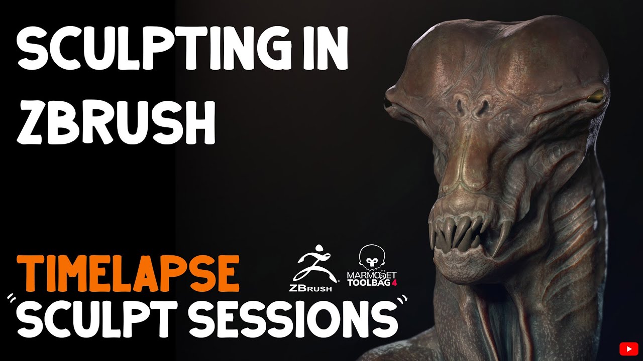 From Imagination to Reality: SCULPTING an ALIEN in ZBRUSH | Timelapse ...