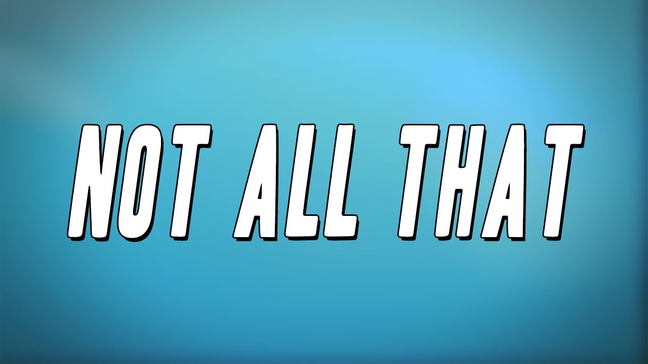 ODUMODUBLVCK - NOT ALL THAT (Lyrics) - YouTube