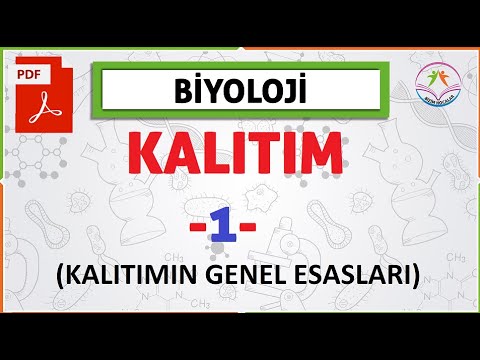 KALITIM (Genetik)-1- ( Kalıtımın Genel Esasları )