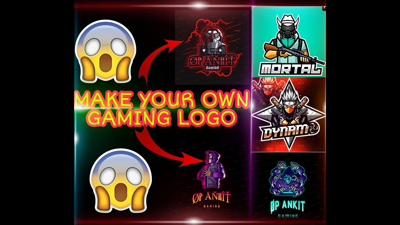 How to Make your😱 own gaming logo Like *Mortal*😎 and😍 *Dynamo Gaming ...