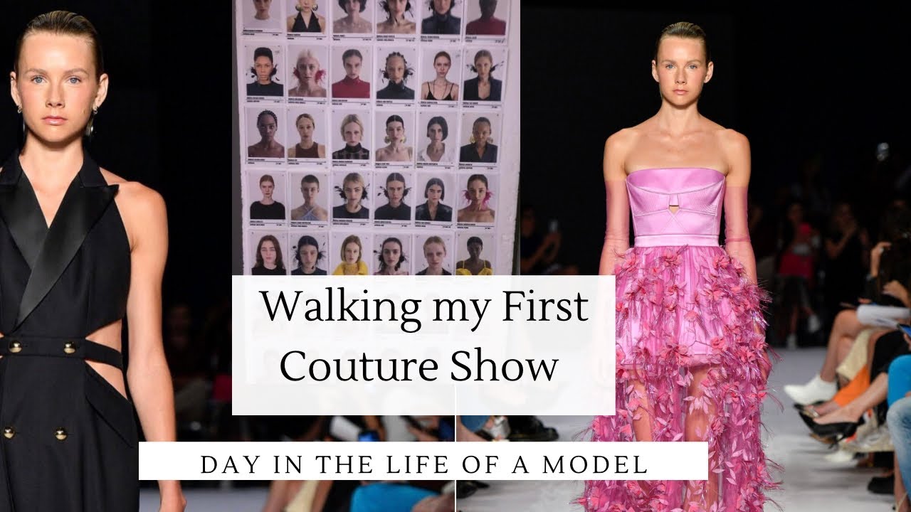 Day in the life of a model walking my first COUTURE show 💕 bts # ...