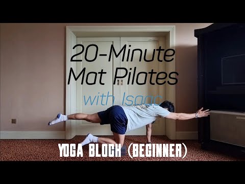 [Mat Pilates with Isaac] Beginner friendly with yoga block - YouTube
