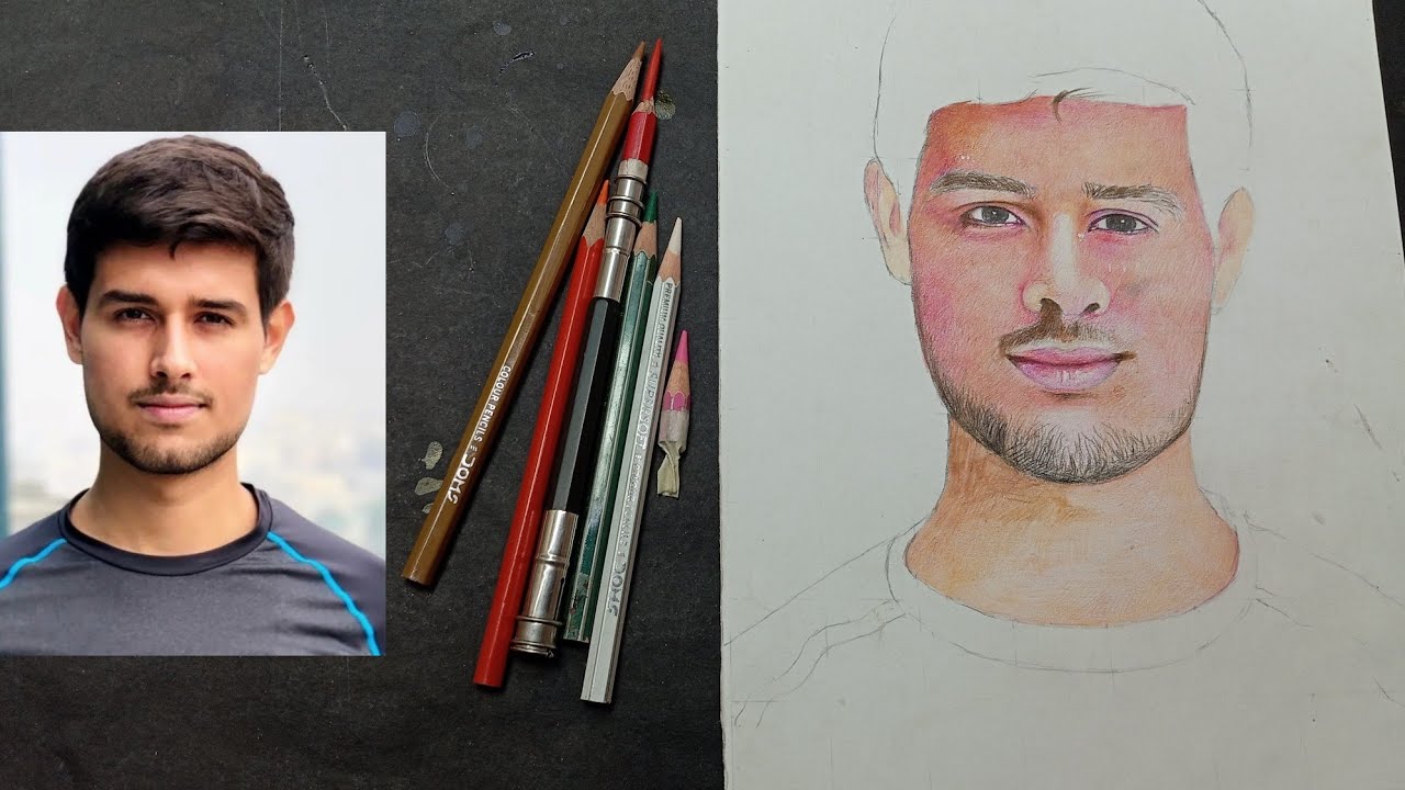 How To Draw Dhruv Rathee || Dhruv Rathee Portrait Tutorial #drawing ...