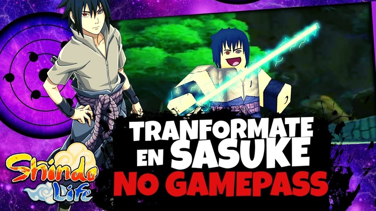 Como Ser Sasuke Uchiha [SIN GAMEPASS] | Shindo Life - YouTube