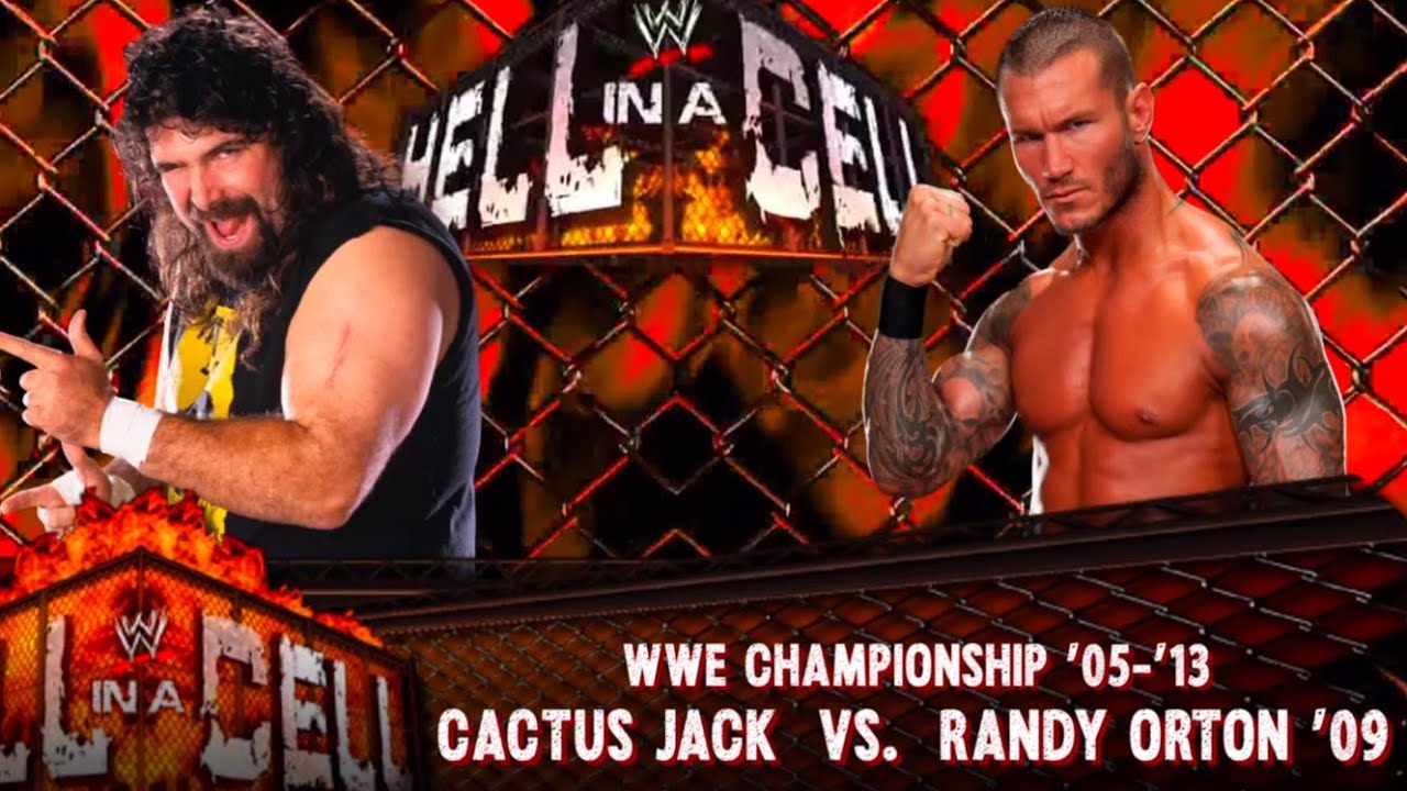 Randy Orton vs Cactus Jack - Hell In A Cell WWE Championship Match ...