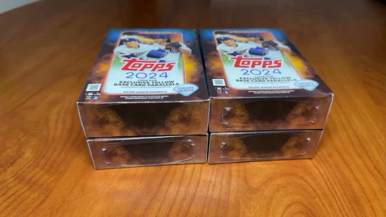 2024 Topps Update Hangers Rip 2/5- Nice Yellow And Green Foil! - YouTube