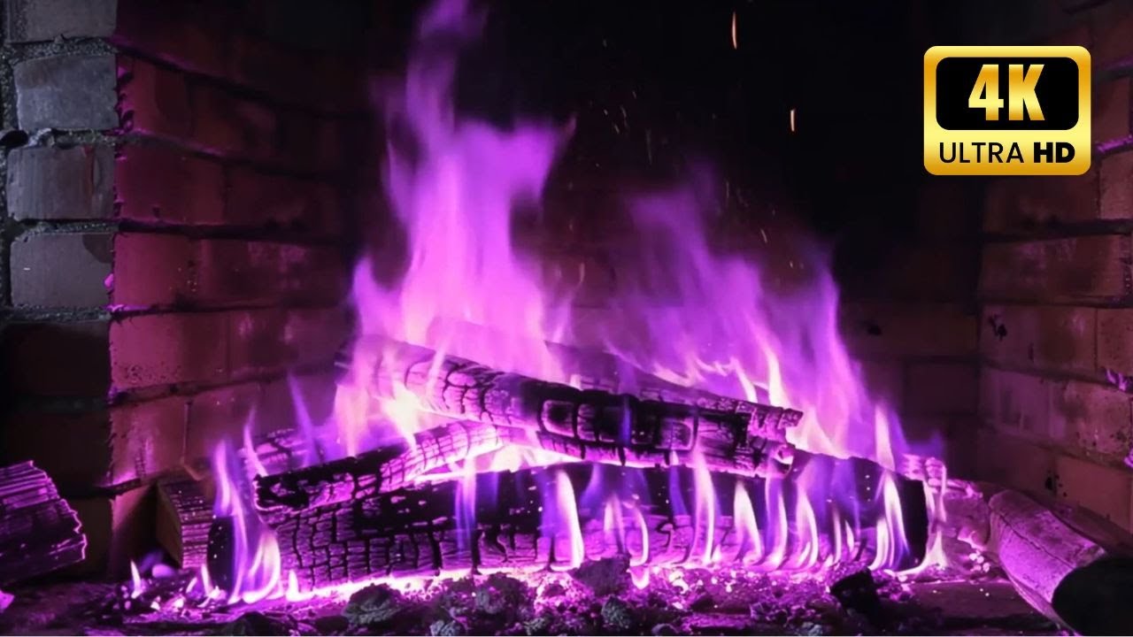 Fireplace Sounds & Relaxing Music: Stress Relief, Sleep Music ...