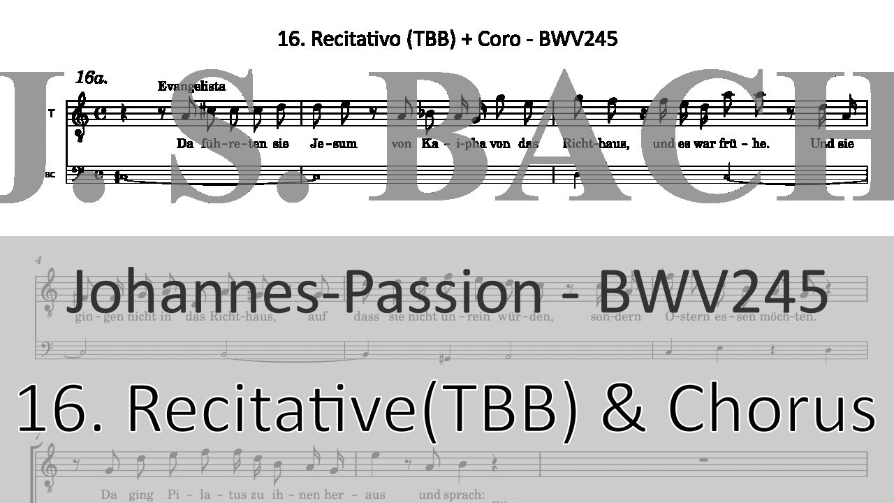 BWV245/16. Recitative (TBB) & Chorus - YouTube Music