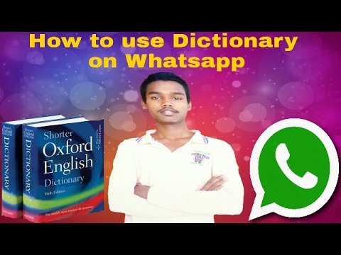 How to use Dictionary on Whatsapp