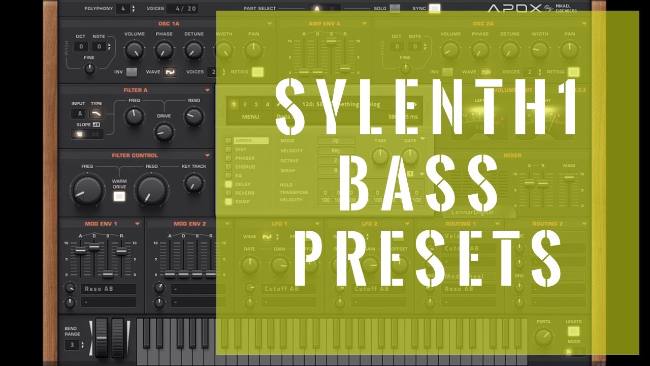 Lennar Digital Sylenth 1 Factory Bass Presets - YouTube