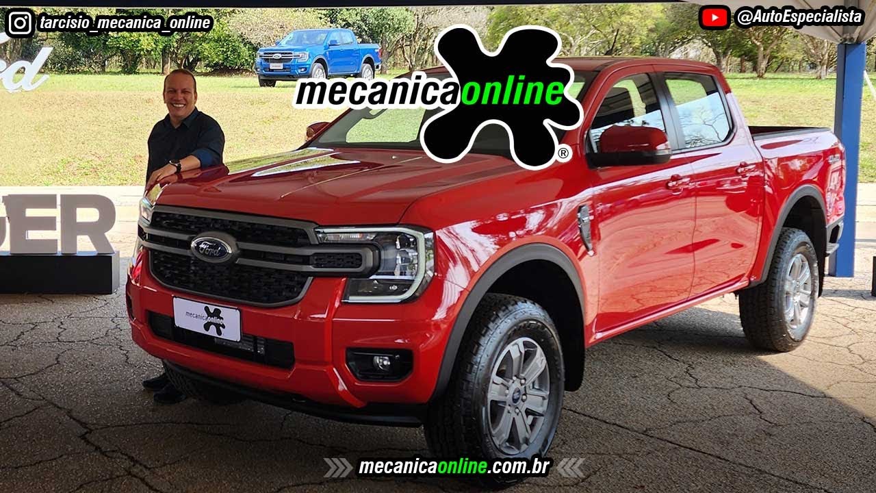 Ford Ranger XLS 4x2, 4x4 e V6 2024 - YouTube
