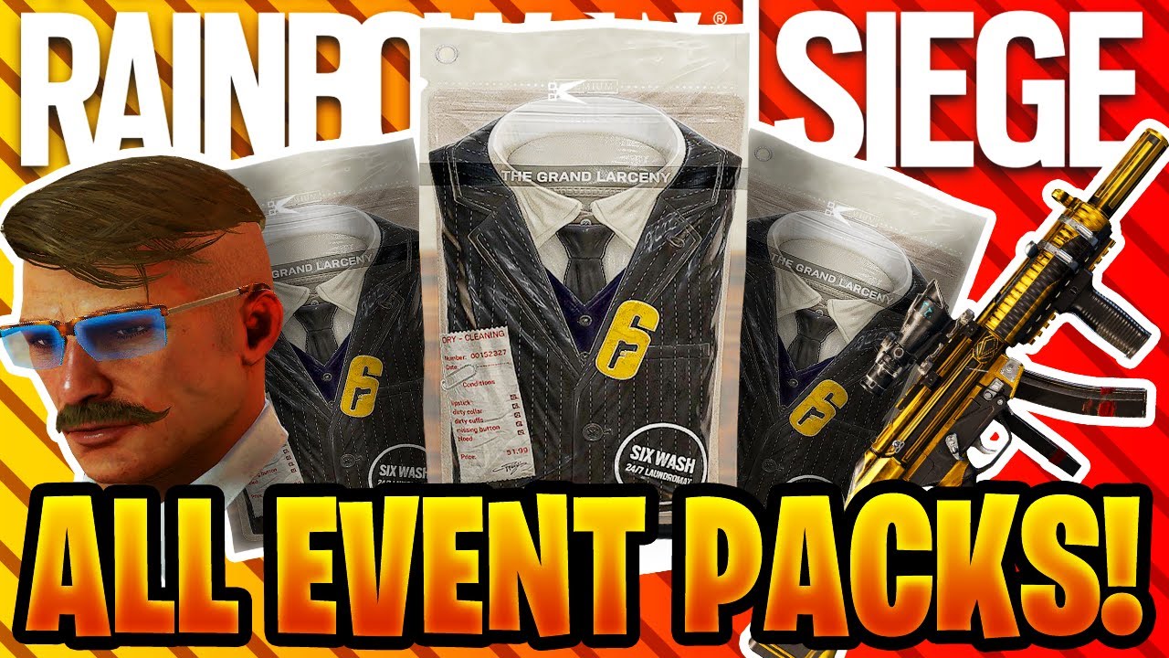 OPENING ALL EVENT PACKS! - The Grand Larceny Event - Rainbow Six Siege ...