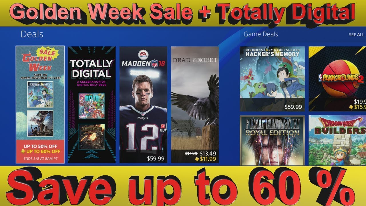 PS4 NA Golden Week Sale + Totally Digtal - 12 Easy Platinum Games ...