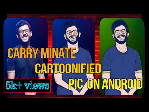 How to make logo like Carryminati on Android | on picsart |#caricature ...