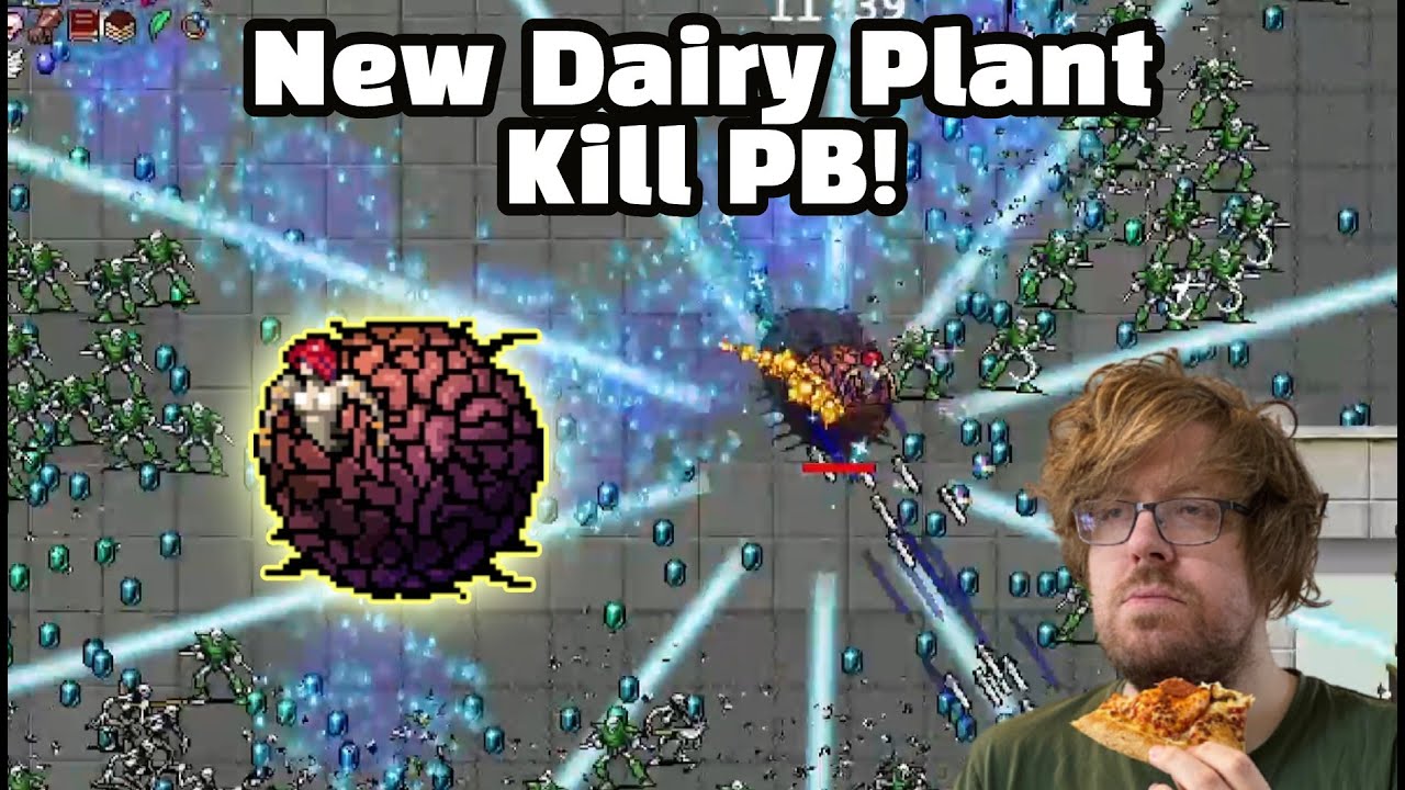 New PB Dairy Plant Kill Run | Becoming the Best at Vampire Survivors ...