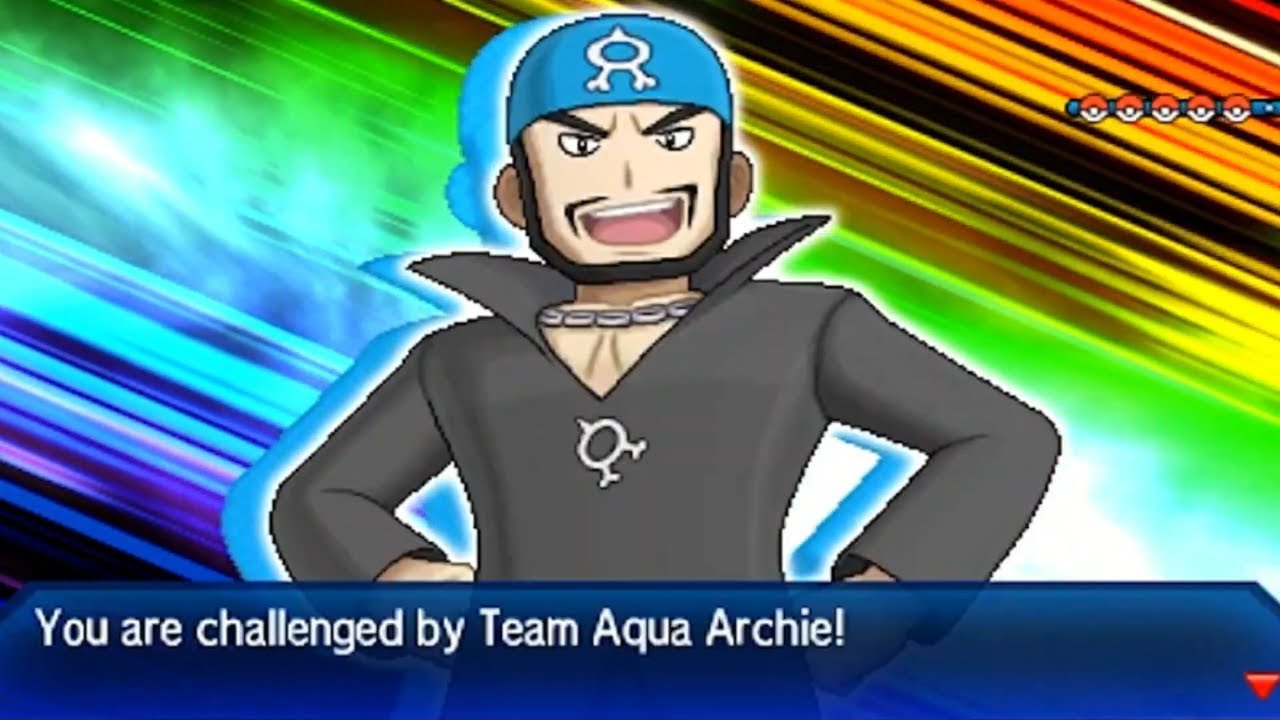 Pokémon Ultra Sun & Ultra Moon Team Magma & Team Aqua Leader Battle ...