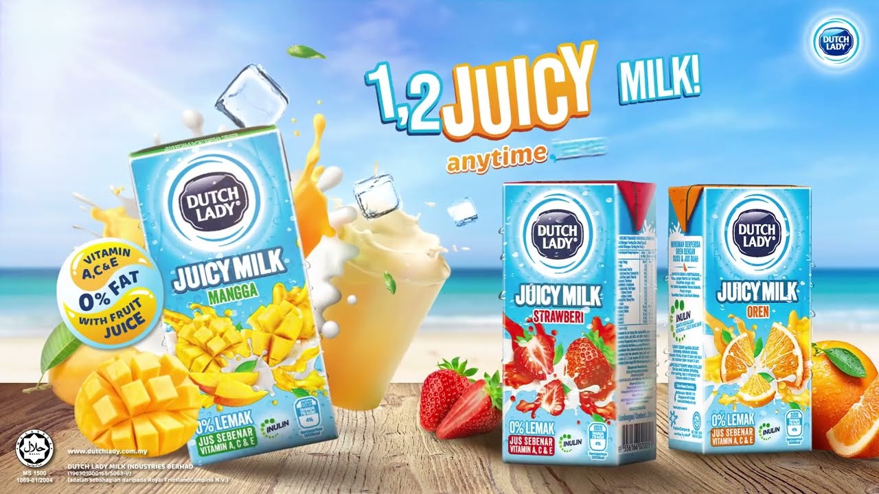 Dutch Lady Juicy Milk | Anytime, Anywhere - YouTube