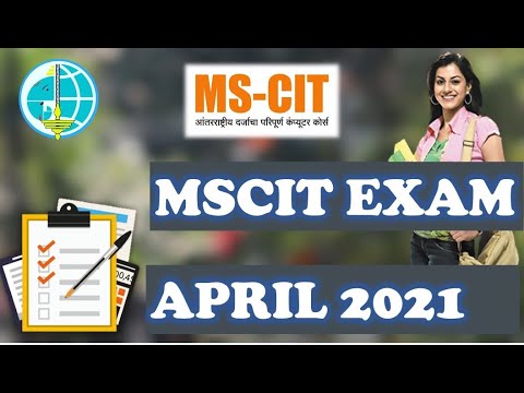 MS CIT Final Exam April 2021 #MS CIT EXAM #MahaBTE# 100% Pass 2nd Exam ...