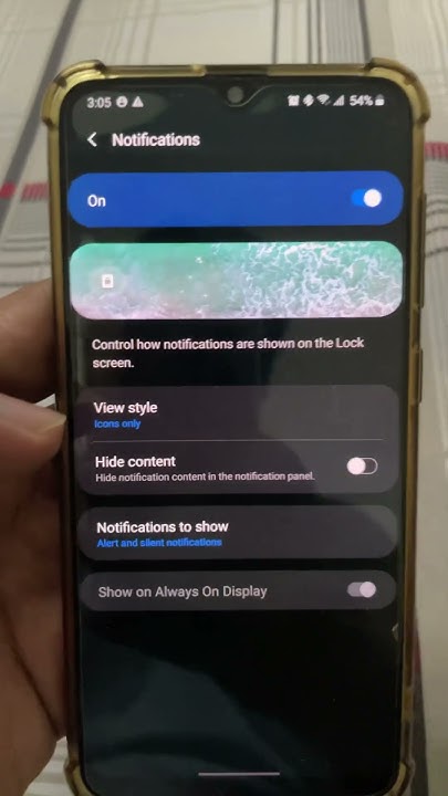 How to hide notification content on lock screen Samsung Galaxy - YouTube