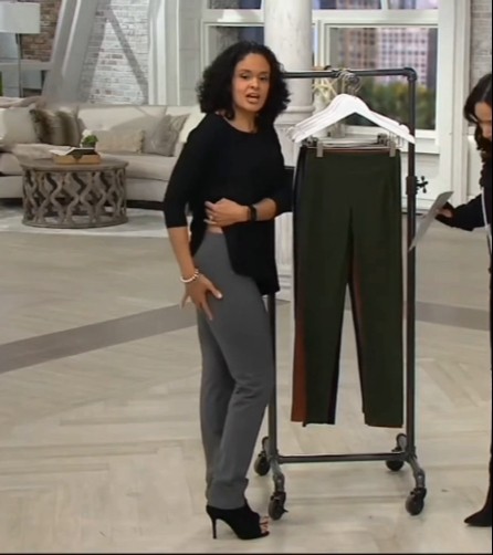 QVC Ashley modeling pants 4224 - YouTube