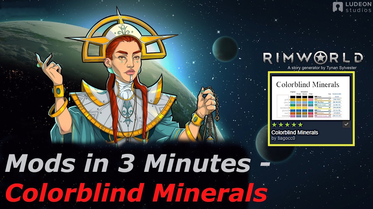 Rimworld Mods in 3 Minutes - Colorblind Minerals (by tiagocc0) - YouTube