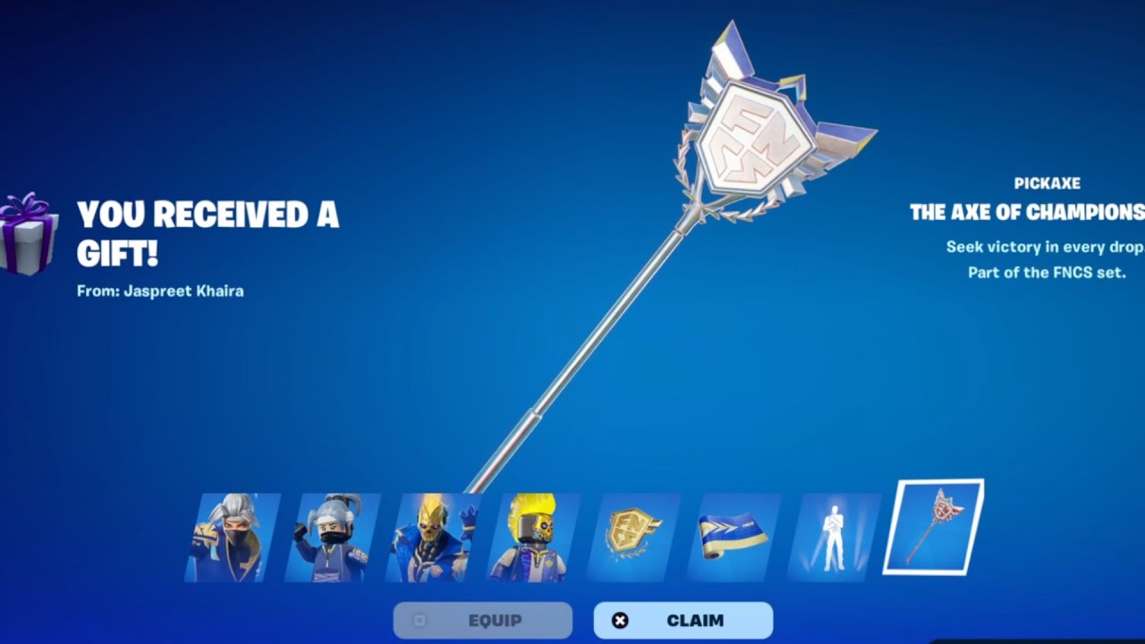 How to Get FNCS BUNDLE in Fortnite! (Axe of Champions 2.0 Pickaxe ...