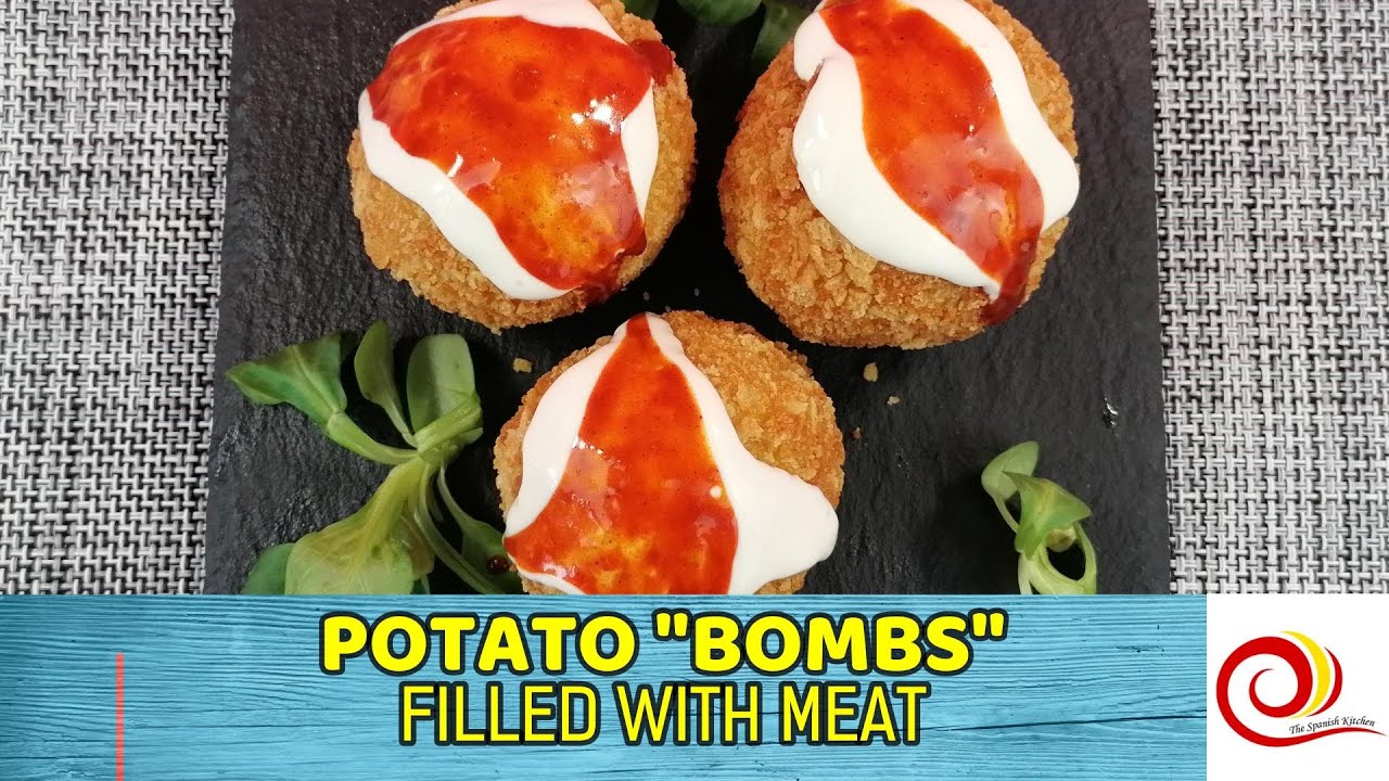 How to Make POTATO "BOMBS" FILLED WITH MEAT - YouTube