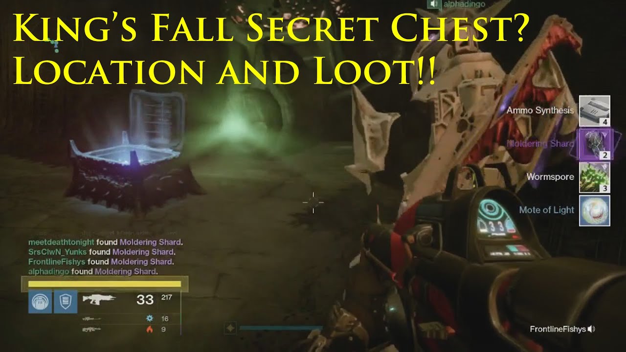 Destiny: King's Fall 3rd Secret Chest Location! (Potential Exotics ...