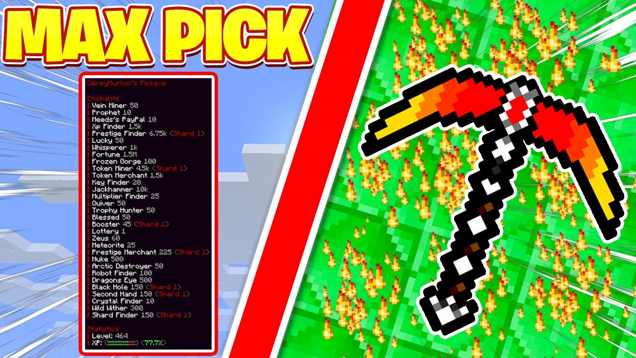 I MADE THE *ULTIMATE PICKAXE* ON OP Prison | AkumaMC - YouTube