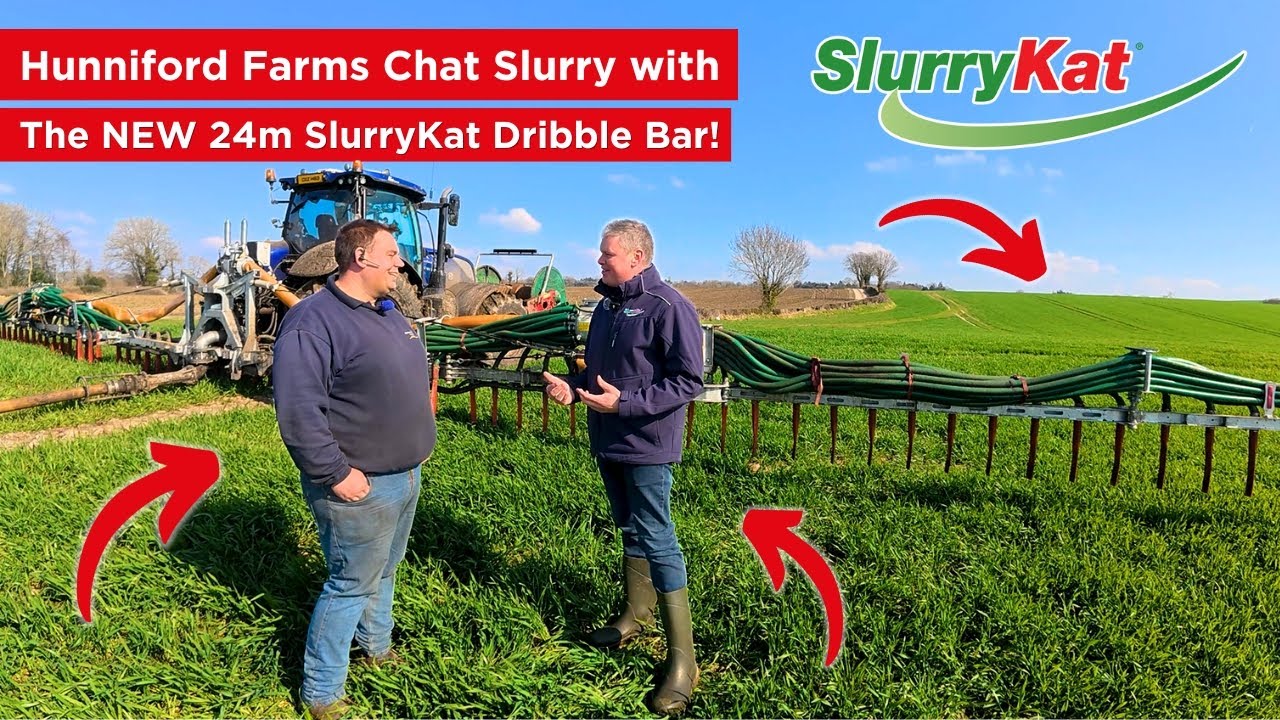 Hunniford Farms Chat Slurry & The SlurryKat 24m Dribble Bar 🌾 - YouTube