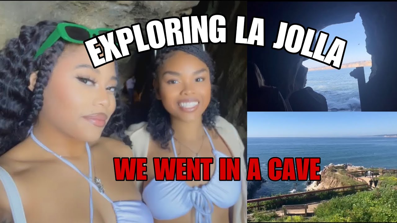 EXPLORING LA JOLLA | WE WENT IN A CAVE | Mailenne - YouTube