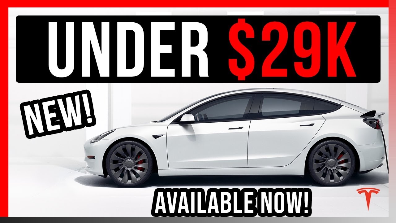 New Tesla Model 3 Available for Under $29,999 in MANY States - YouTube