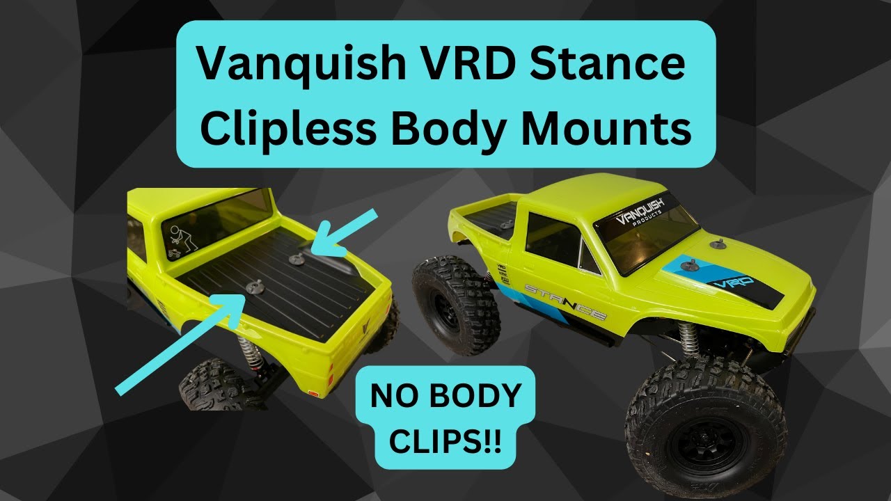 Vanquish VRD Stance Clipless Body Mounts - YouTube