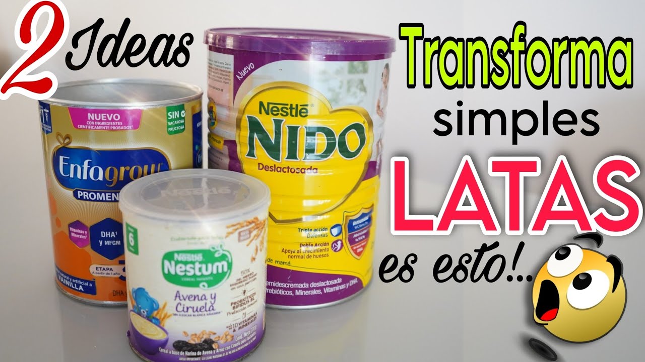 TRANSFORMA Ordinarios TARROS O LATAS DE LECHE en Increíbles Ideas para ...