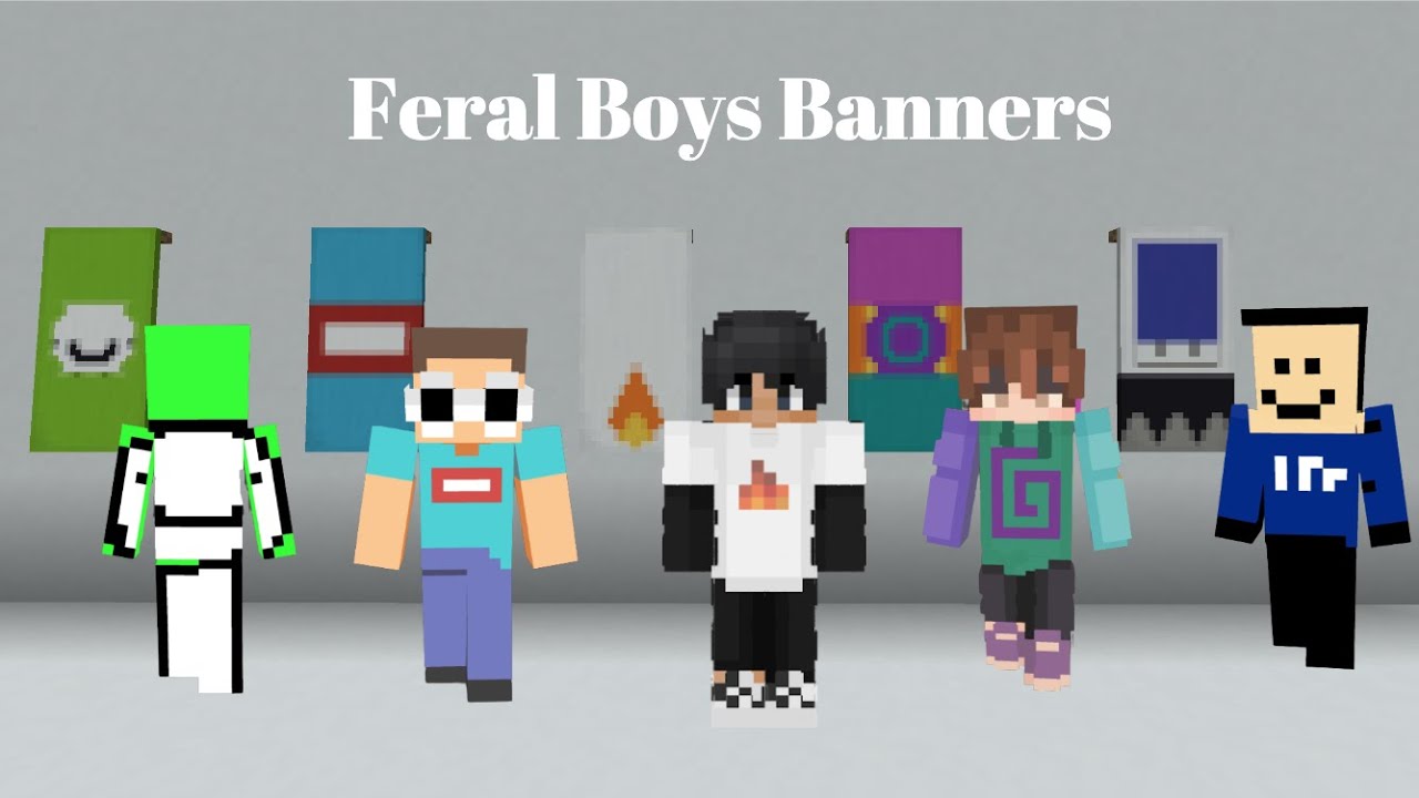 Dream SMP Banners: Feral Boys - YouTube