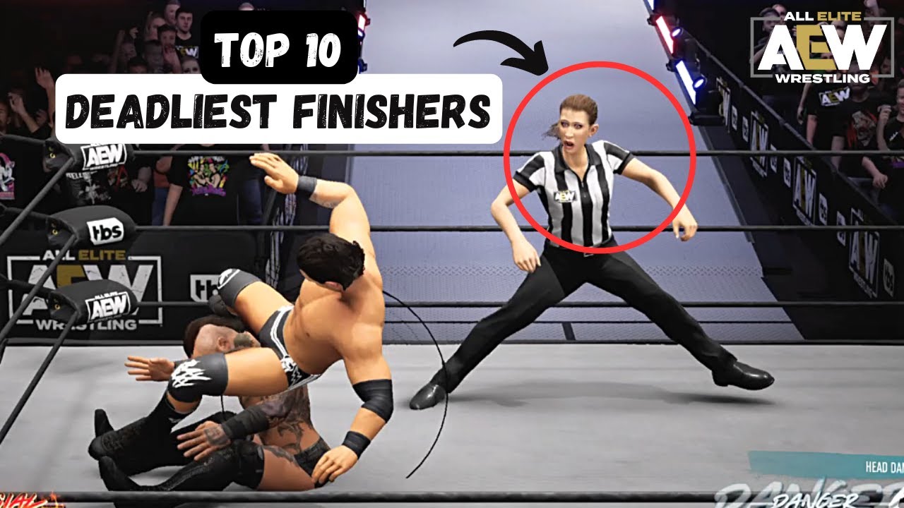 Top 10 Deadliest Finishers of AEW | AEW Fight Forever Elite Edition ...