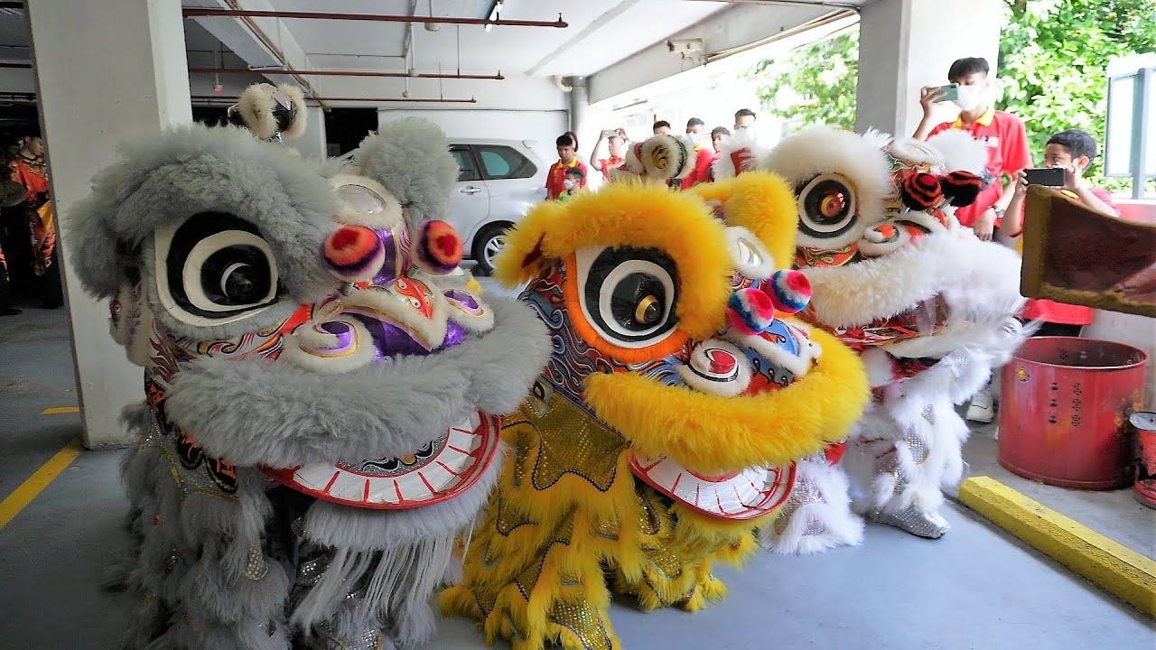 三狮参拜拿督公 | 3 Lion Dance pays tribute to Na Tuk Gong (Datuk Gong) - YouTube