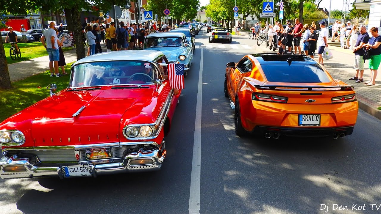 American car spirit cruise in Druskininkai 2023 - YouTube