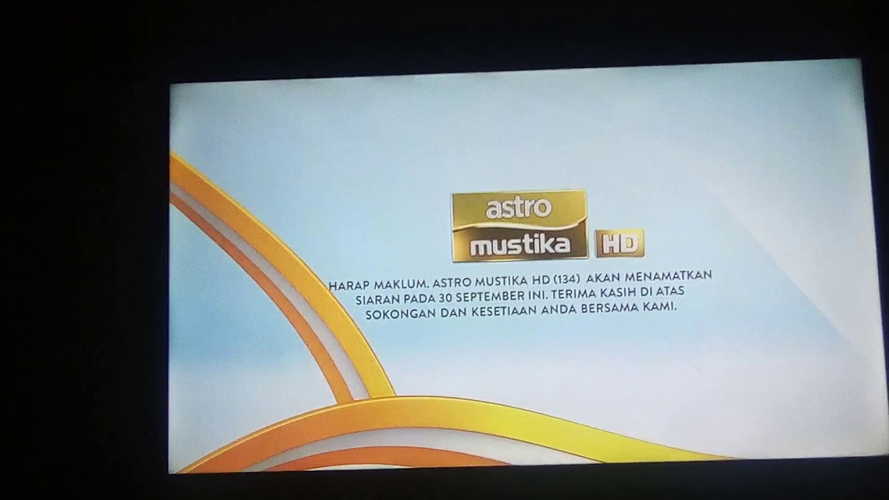 Astro Mustika HD Tamat siaran - YouTube